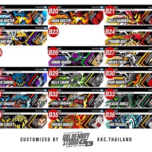 Beyblade X Battle Pass Vinyl Stickers - Etsy