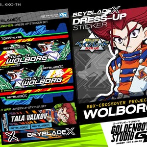 Beyblade X - " BAKUTEN SHOOT Editon " Dress-up Sticker - Etsy