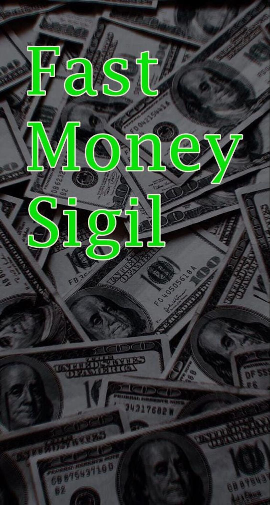 FAST Money Sigil! Powerful! - Etsy