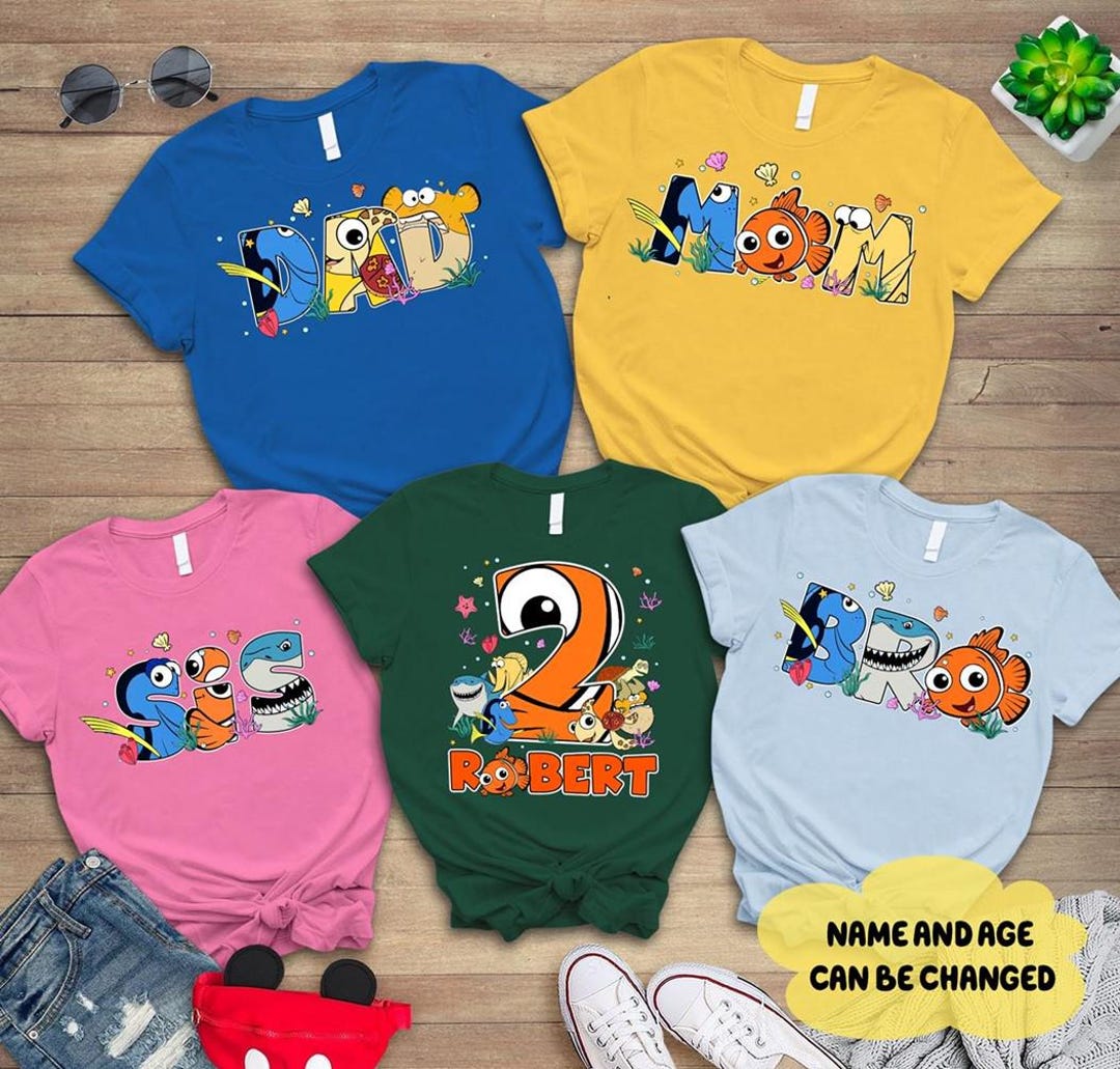 Finding Nemo Shirt Finding Nemo Birthday Shirt Finding Nemo Family ...