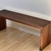 Solid Walnut Dining Bench, 48 Inch Entryway Seat, Mid-century Modern ...