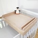 Solid Wood Baby Changing Tray With Storage, Custom Birch or Maple Crib ...