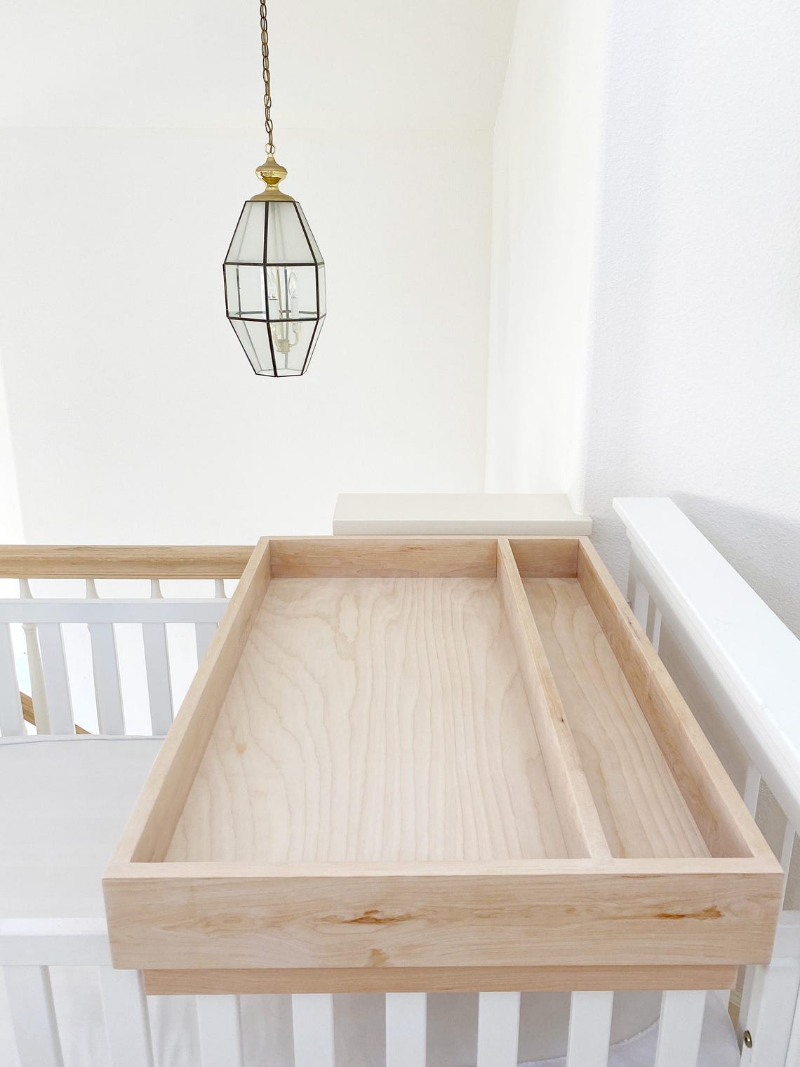 Birch Baby Changing Tray With Storage, Nursery Organizer, Diaper ...