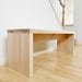 Solid Hard Maple Bench, 50 Inch Modern Entryway Seat, Custom Wood ...