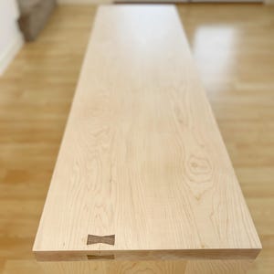 Solid Hard Maple Bench, 50 Inch Modern Entryway Seat, Custom Wood ...