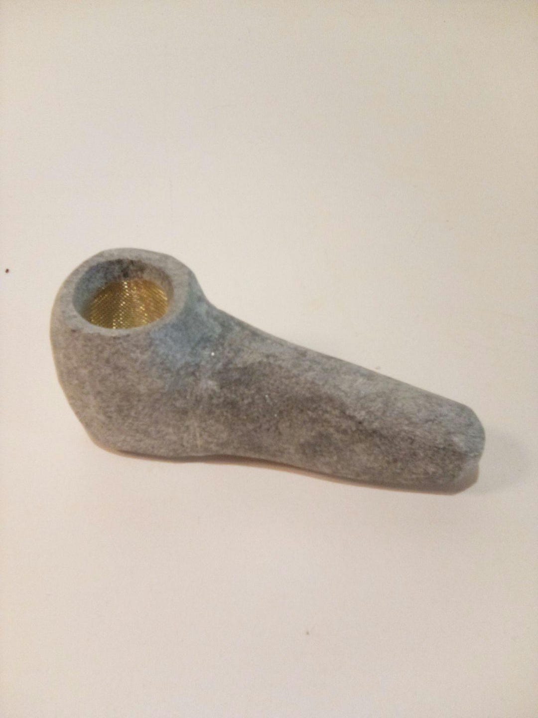 Hand Carved American Soapstone Pipe 12162411 - Etsy