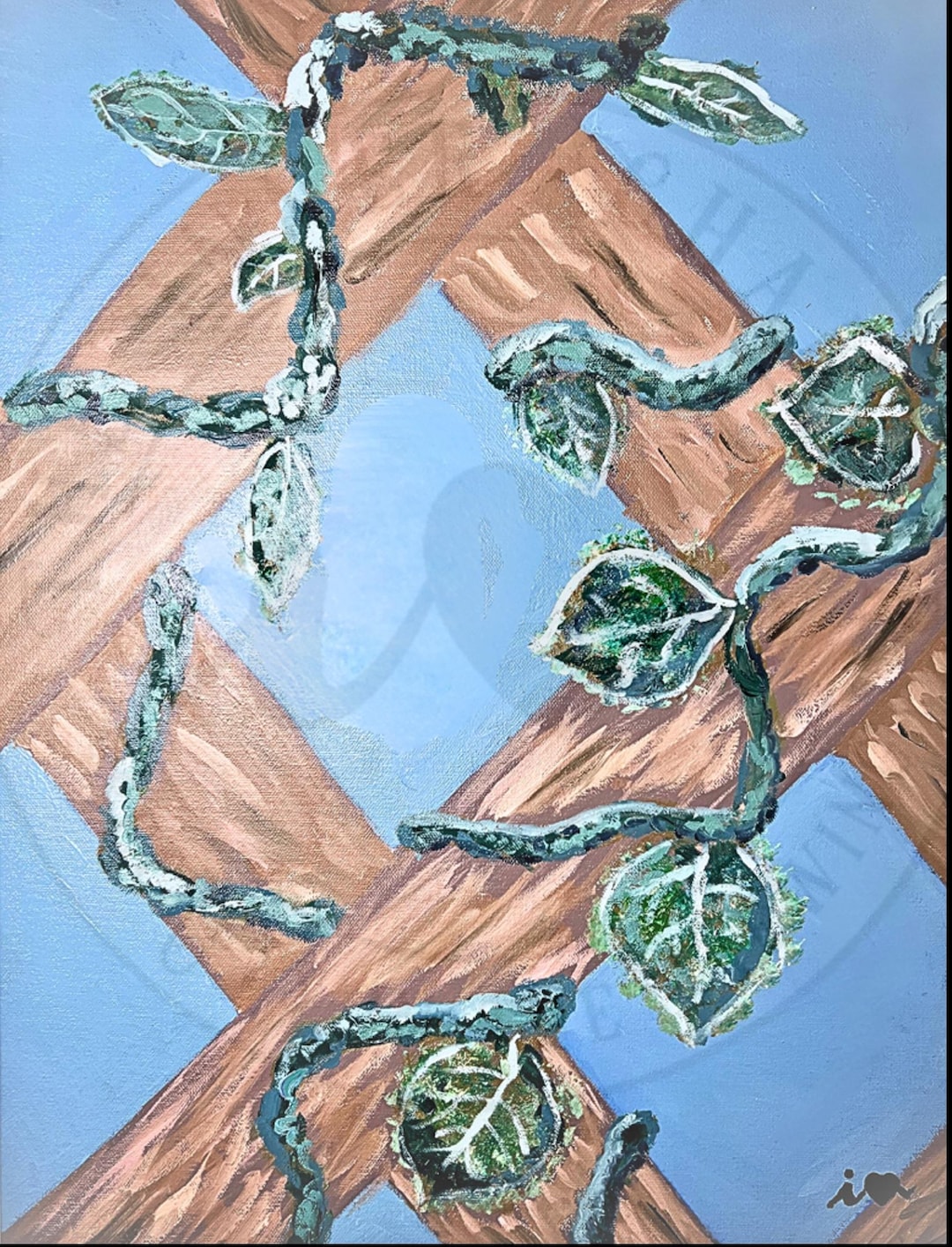 Vines Oil Painting - "vanity's Consumption" - Etsy