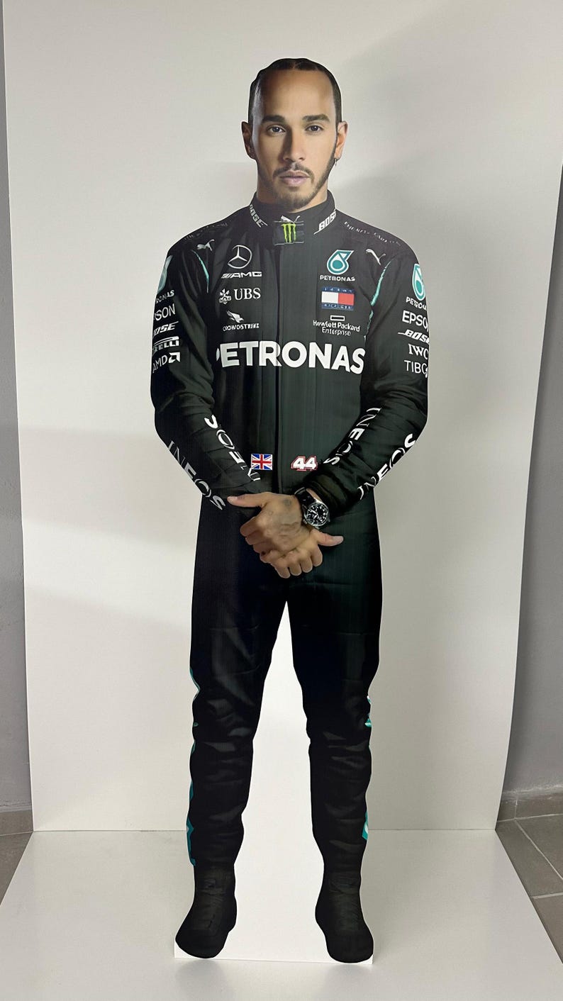 Lewis Hamilton Cardboard Cutout Model Lewis F1 Pilot Life Size Lewis ...