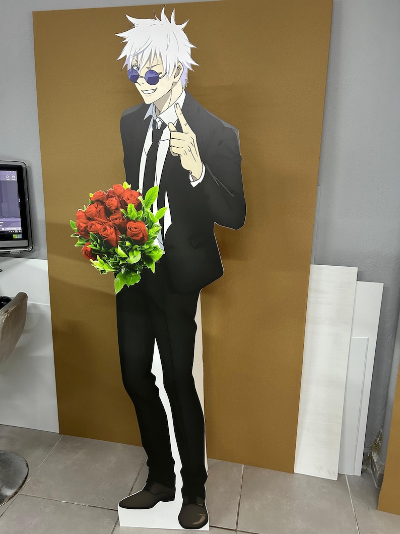Gojo Cardboard Cutout Model Anime Gojo Figure - Etsy