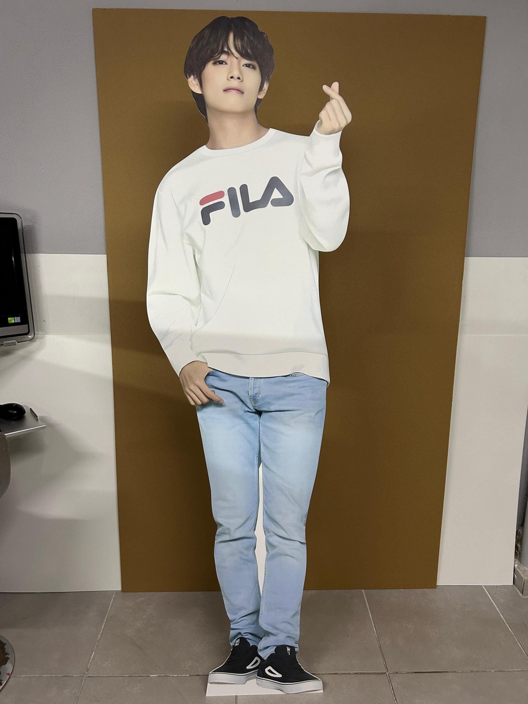BTS Kim Cardboard Cutout Model Kim Tae-hyung by V Cutout Plastic ...