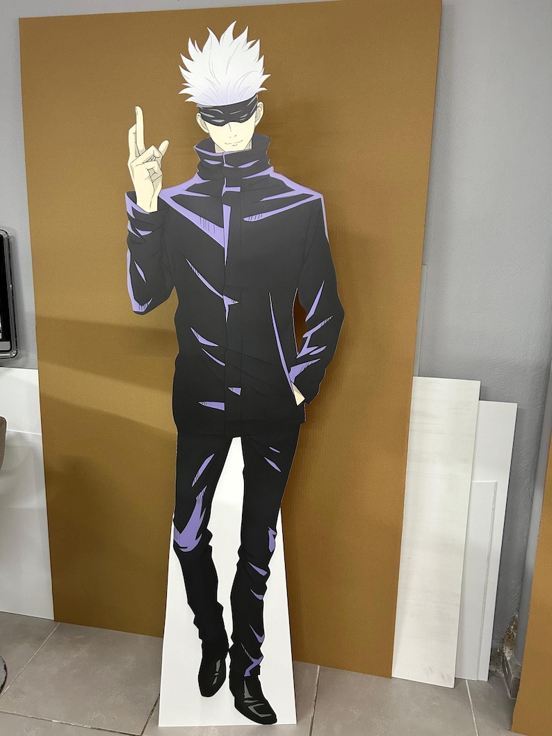 Life Size Gojo Anime Figure: 71" Cardboard Cutout Model - Etsy