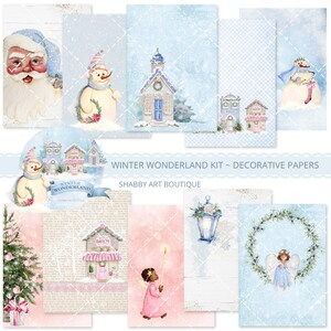 A4 ~ Winter Wonderland Digital Kit - Etsy