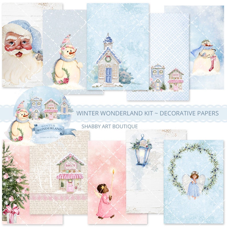 A4 ~ Winter Wonderland Digital Kit - Etsy