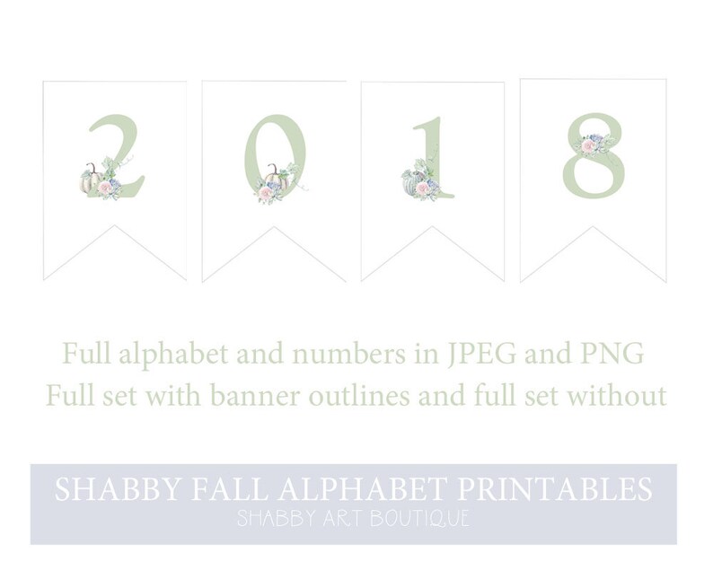 Printable Fall Banner Alphabet - Etsy