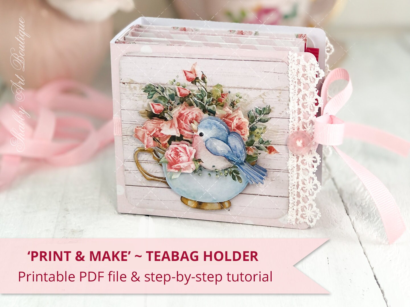 Print & Make ~ Teabag Holder Printable and Tutorial - Etsy
