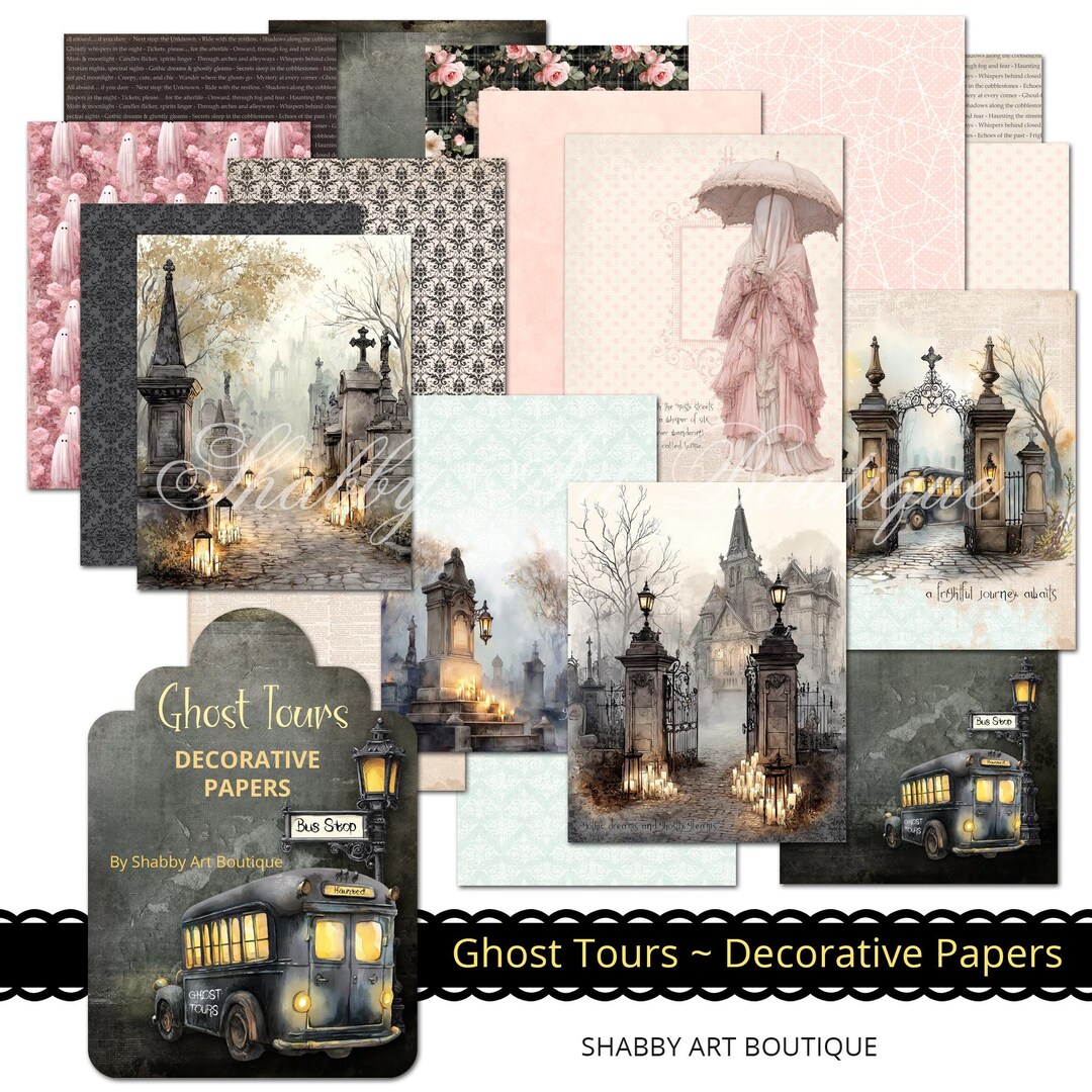 Ghost Tours ~ A4 Printable Papers - Etsy