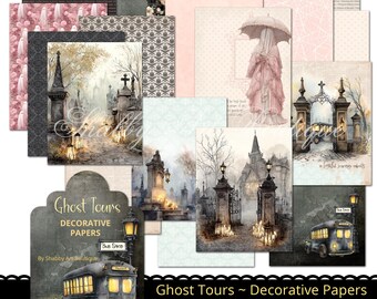 Ghost Tours ~ A4 Printable Papers - Etsy