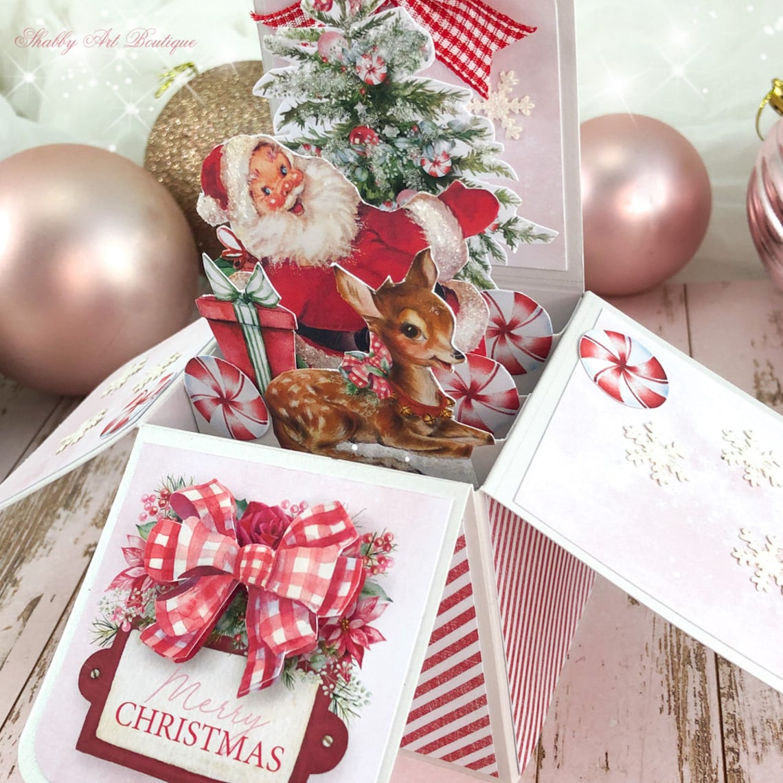 Print & Make: Christmas Pop-up Box Cards - Etsy
