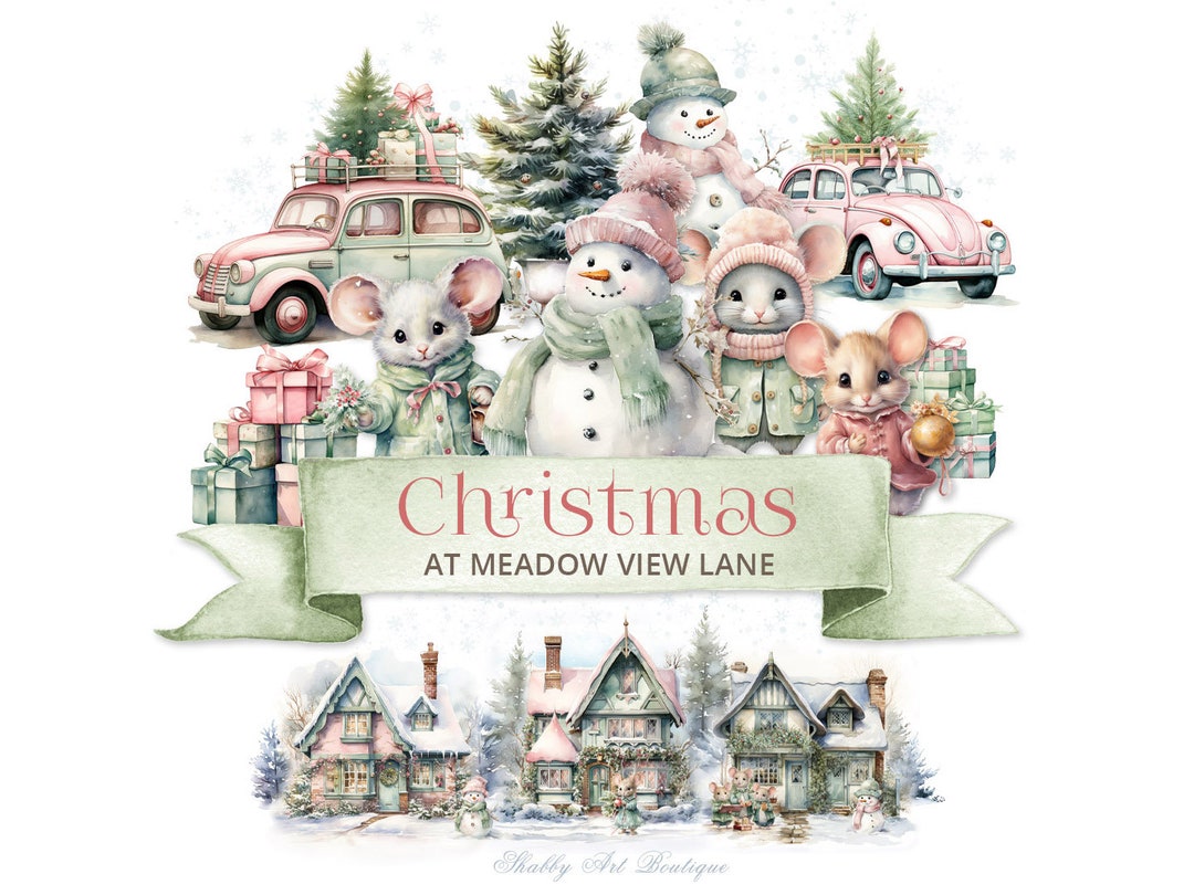 A4 - Christmas at Meadow View Lane Digital Kit - Etsy Australia