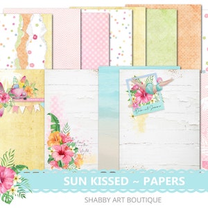 A4 ~ Sun Kissed Digital Kit - Etsy