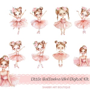 Little Ballerina Mini Digital Kit - Letter Size Paper - Etsy