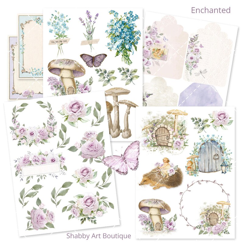 Letter ~ Enchanted Digital Kit - Etsy