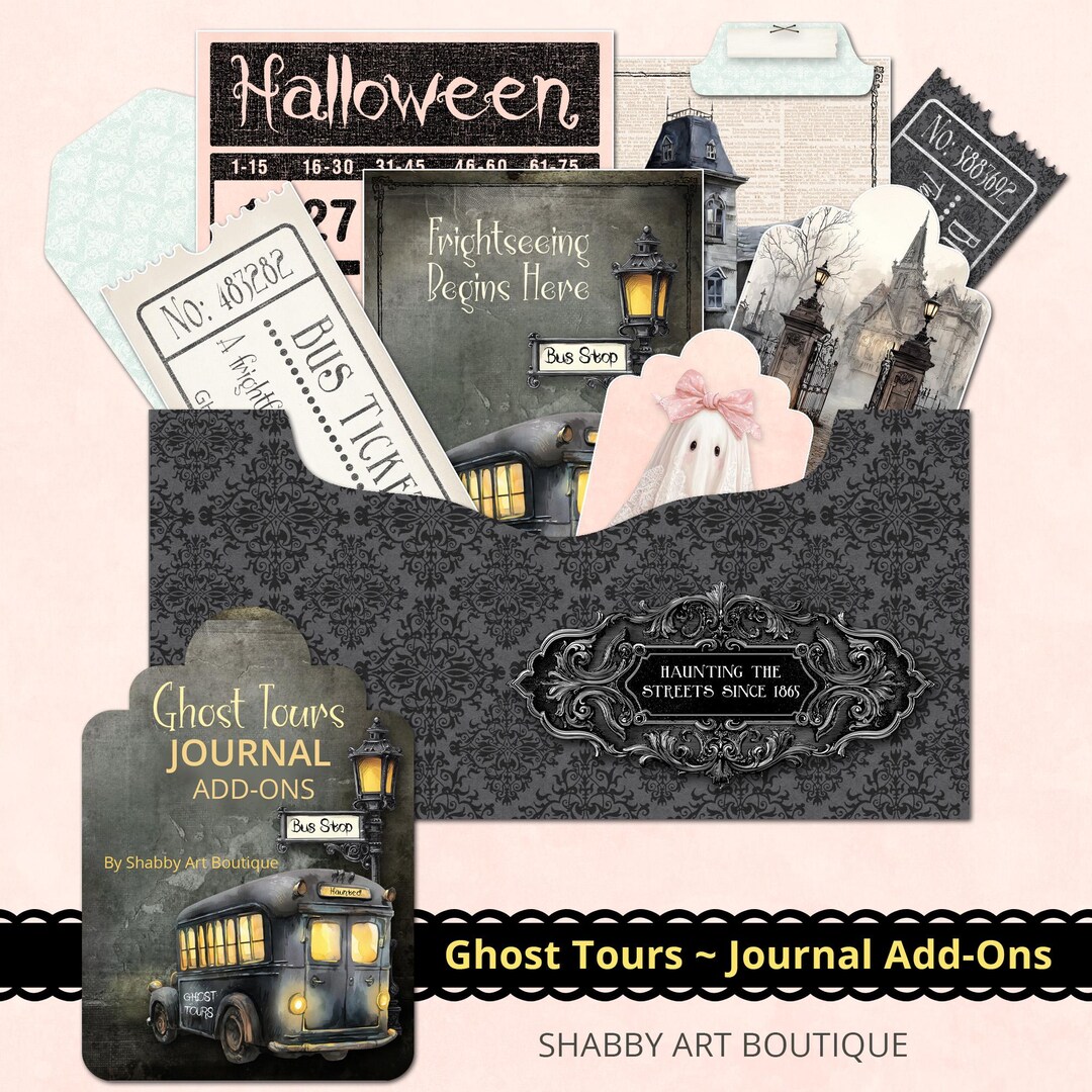 Ghost Tours - A4 Journal Add-ons - Etsy