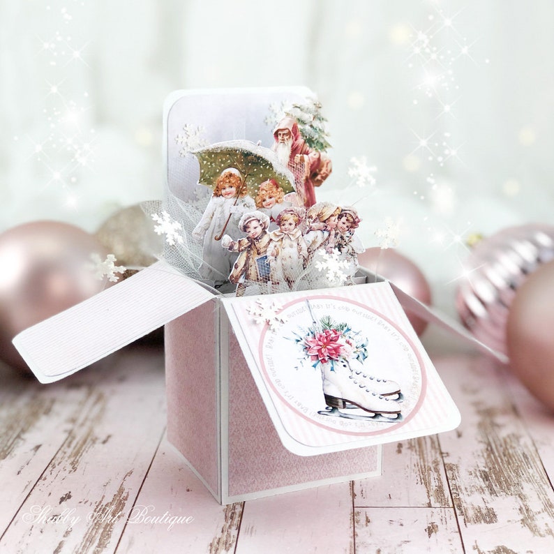 Print & Make: Christmas Pop-up Box Cards - Etsy