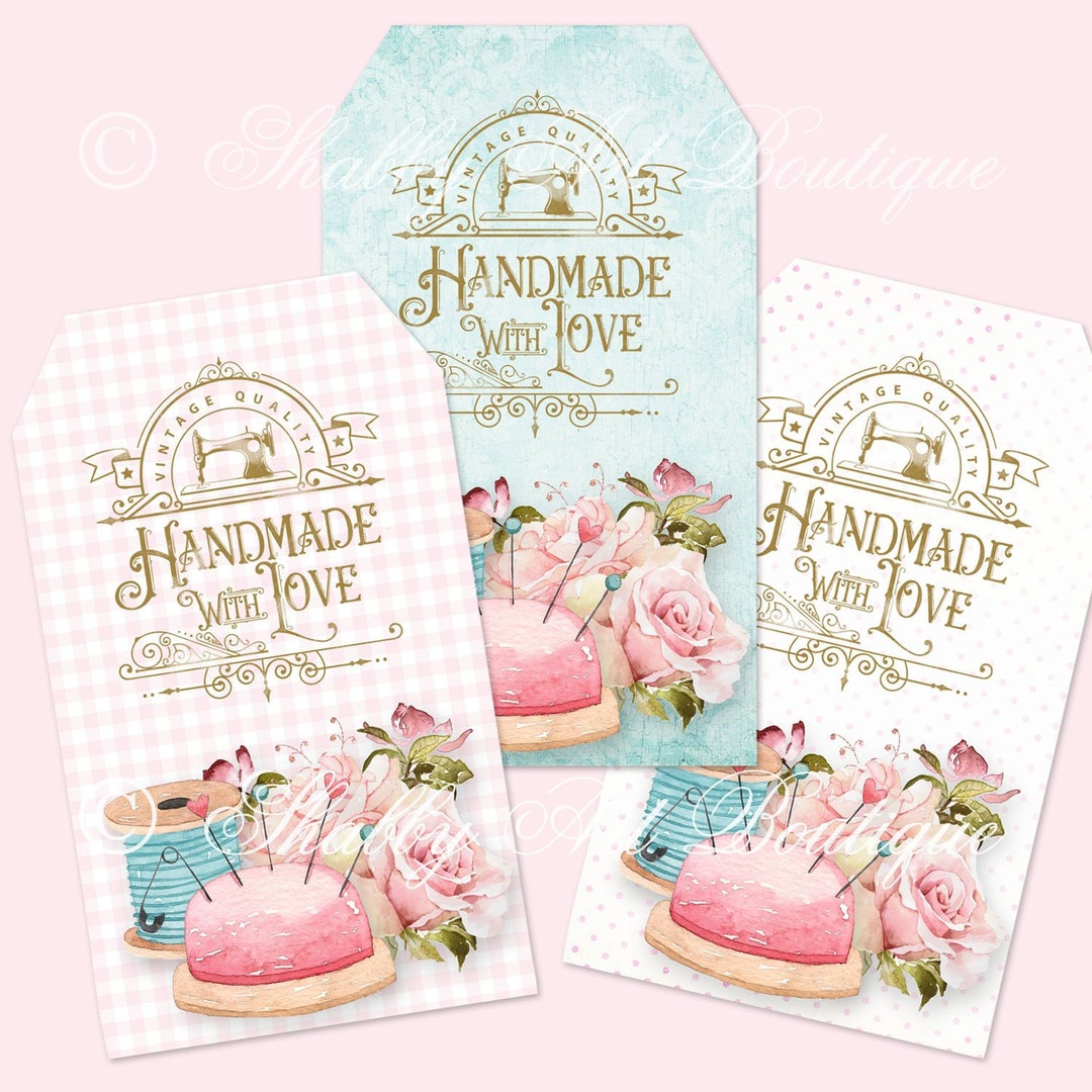 Printable Handmade With Love Tags - Perfect for Gift Giving - Instant ...