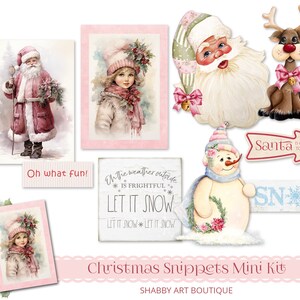 A4 Size - Christmas Snippets Mini Digital Kit - Etsy