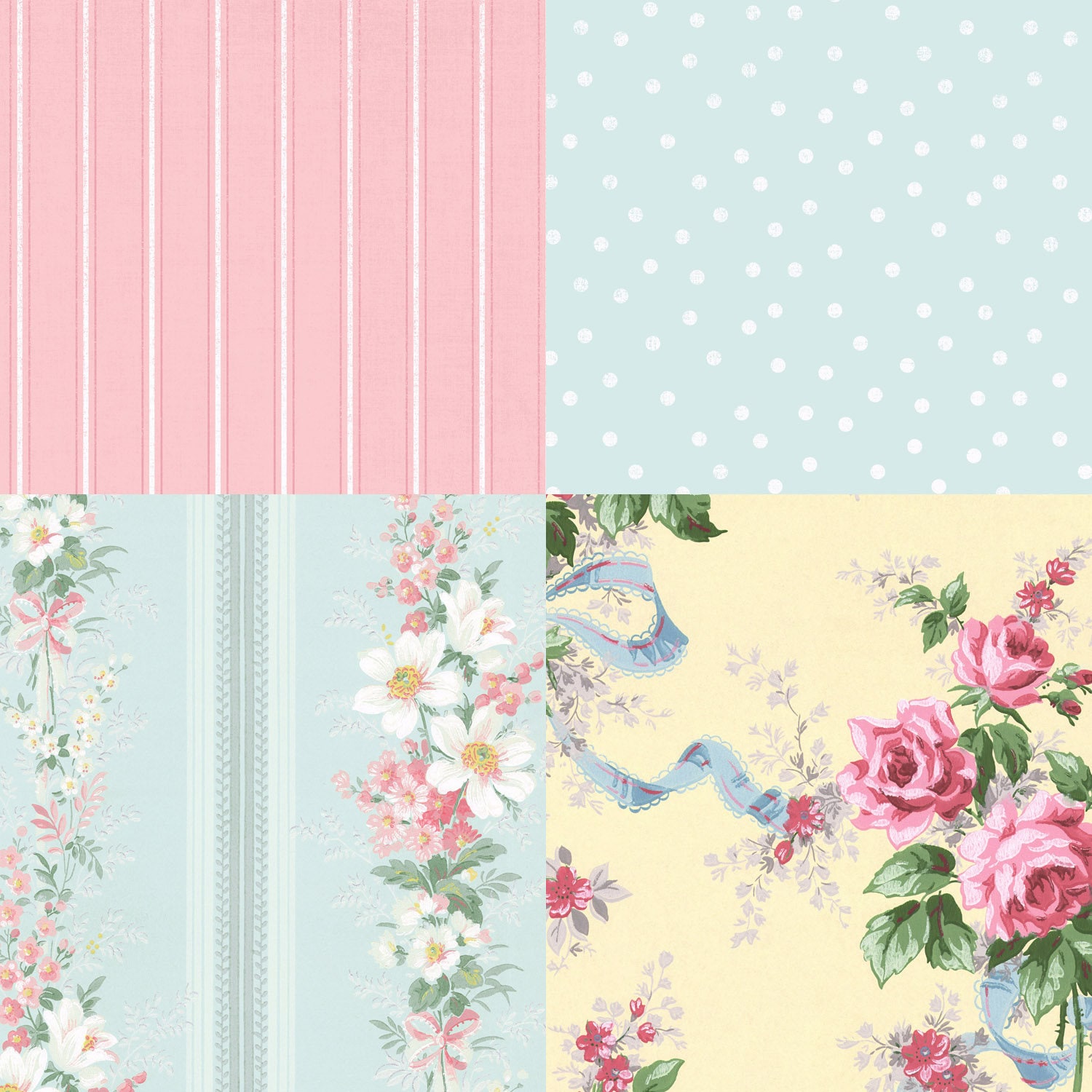 Retro Shabby Printable Wallpaper - Etsy