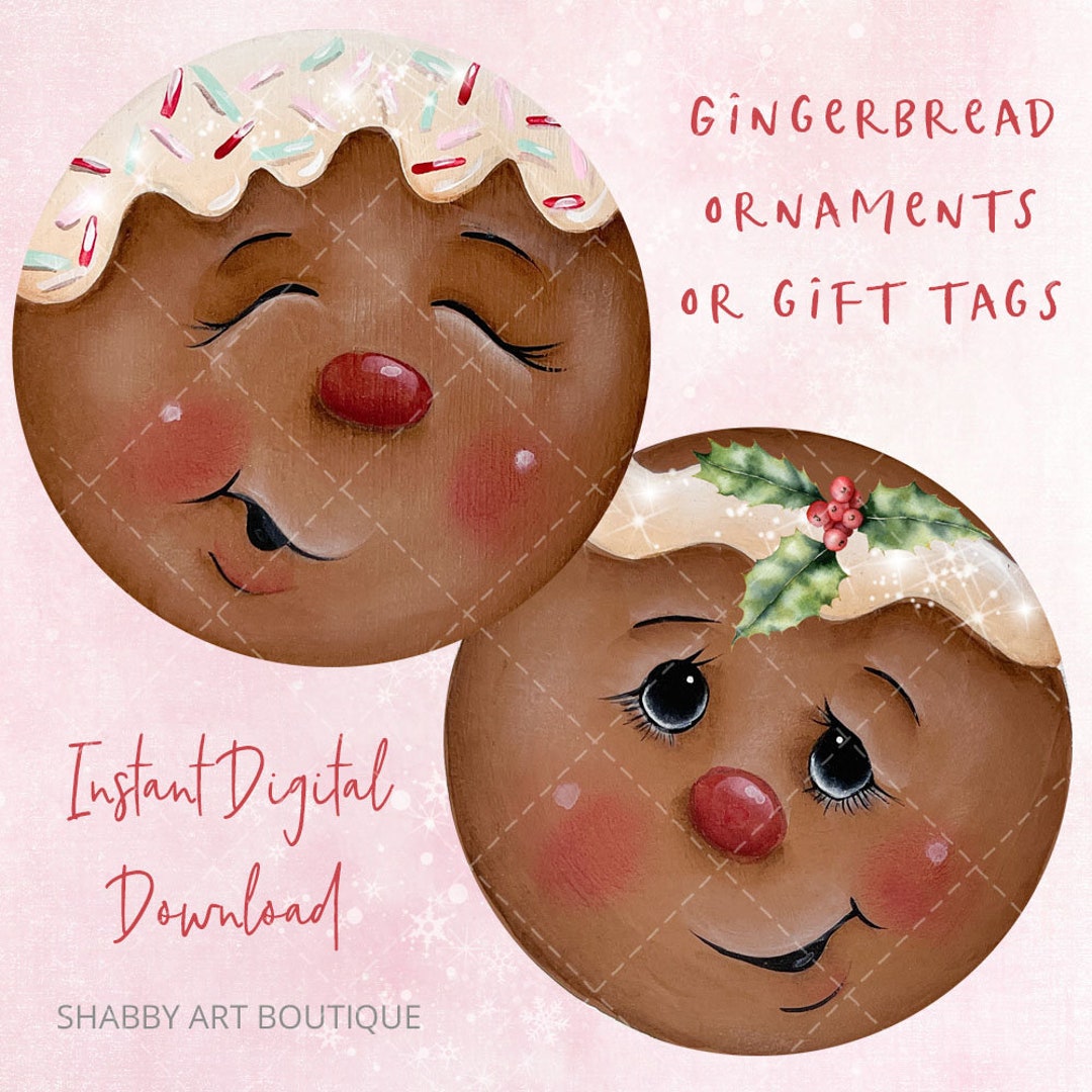 A4 Gingerbread Man Ornaments or Gift Tags - Etsy