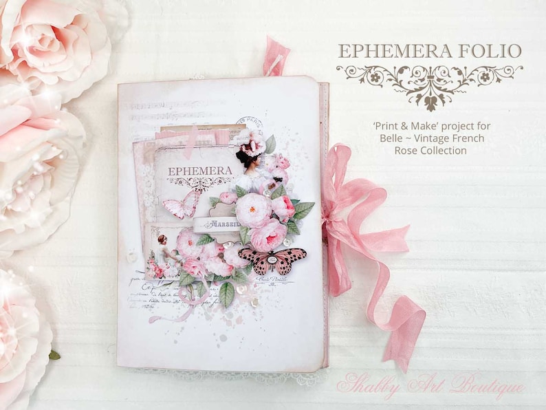 Print & Make ~ Ephemera Folio (A4 and Letter) Belle Collection - Etsy