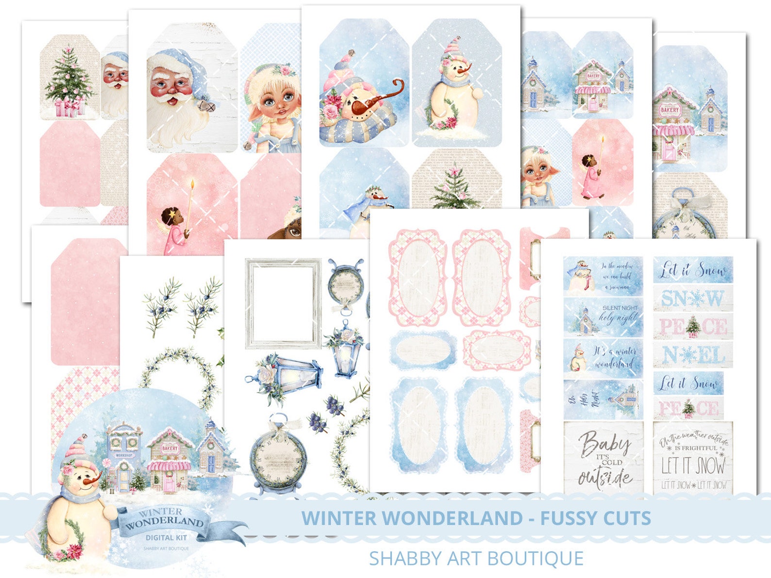 A4 ~ Winter Wonderland Digital Kit - Etsy