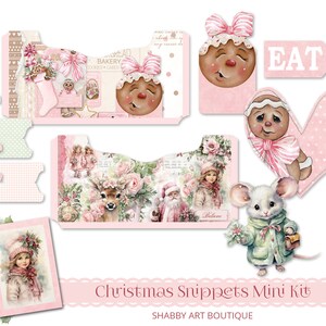 A4 Size - Christmas Snippets Mini Digital Kit - Etsy