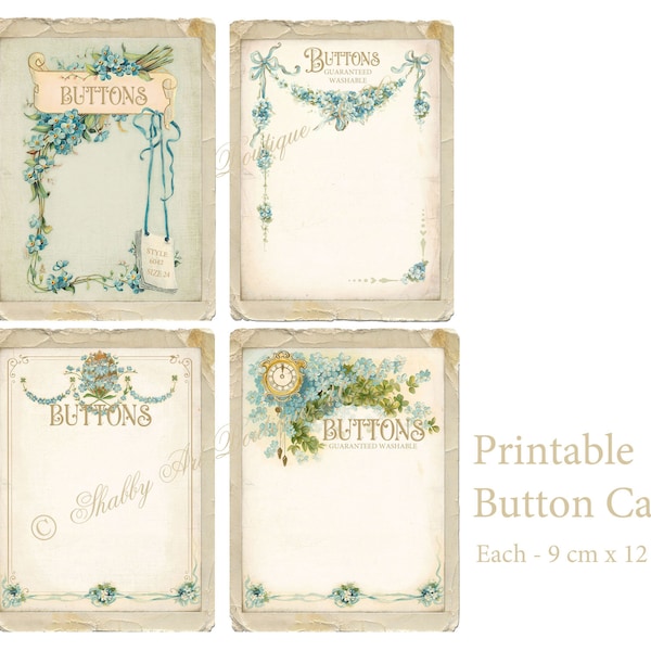 Button Cards - Etsy