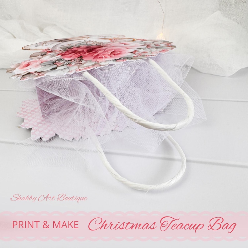 Print & Make Christmas Teacup Bag - Etsy