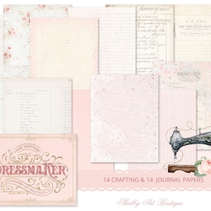 A4 - the Vintage Dressmaker Digital Kit (A4 Size Paper) - Etsy