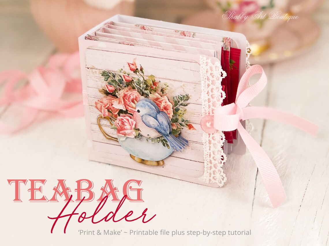 Print & Make ~ Teabag Holder Printable and Tutorial - Etsy