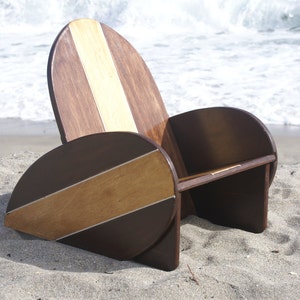 Surfboard Kids Chair With 2 Tone Finish Vintage Surfboard - Etsy