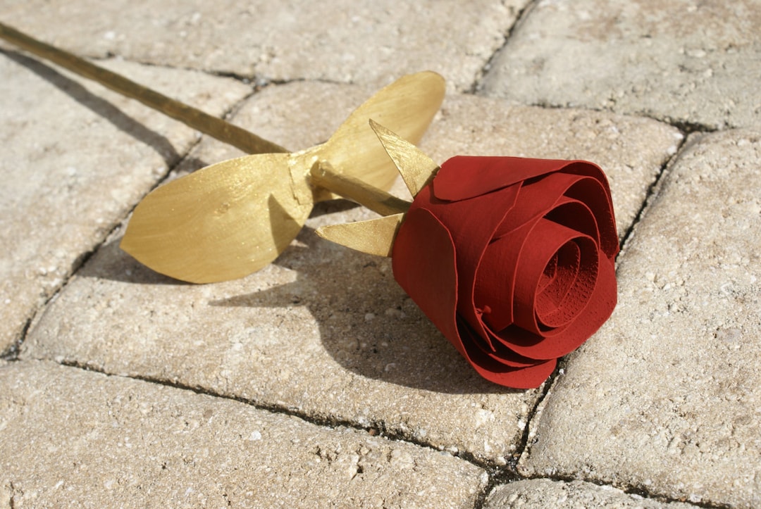 San Francisco 49ers Handmade Wooden Rose, Red and Gold Rose for FSU ...