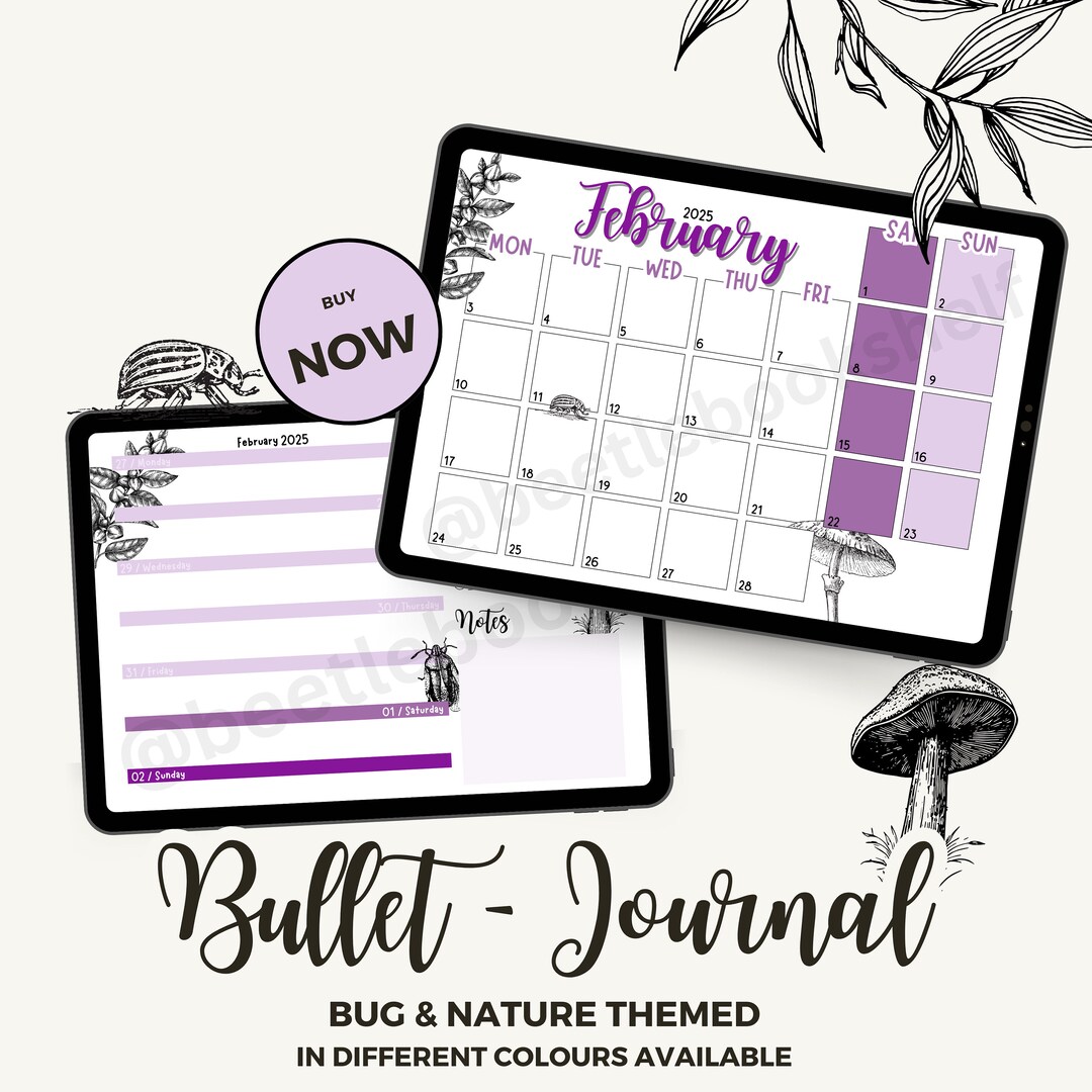 2025 Bug Themed Planner - Etsy