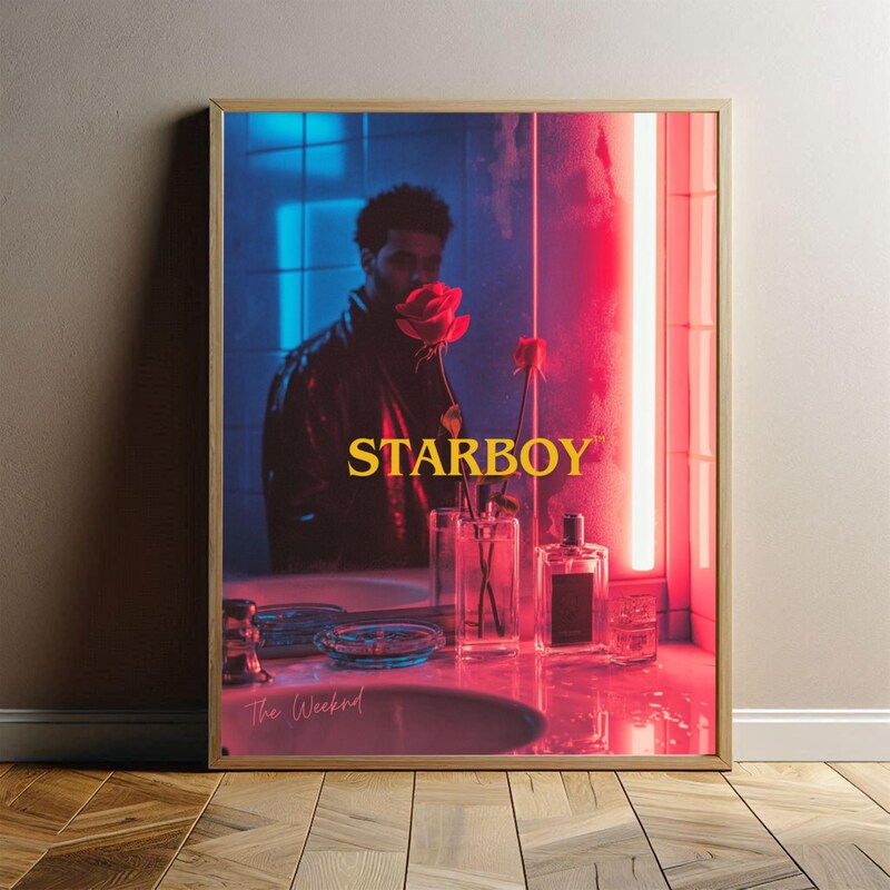 The Weeknd Wall Art - Etsy