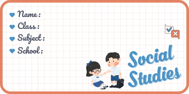 School Subject Name Tags Template - Etsy