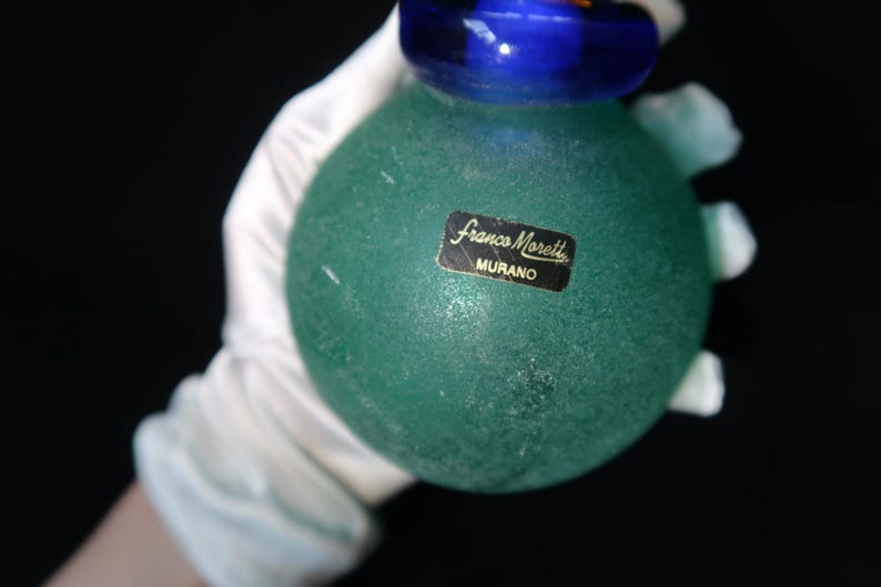 Franco Moretti Signed Vintage Scavo Perfume Bottle - Etsy