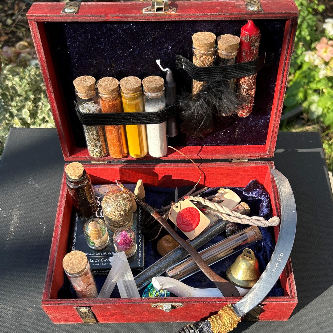Sophia's Witch's Box - Witch's Set Magical Herbs Witchcraft Apothecary ...