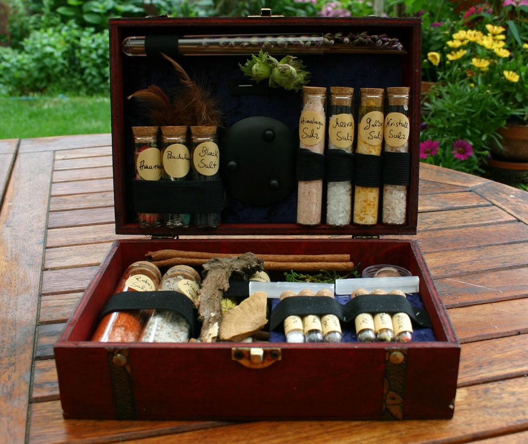 Witches Box Witches Salt Witches Suitcase Witches Set Witchcraft Magic ...