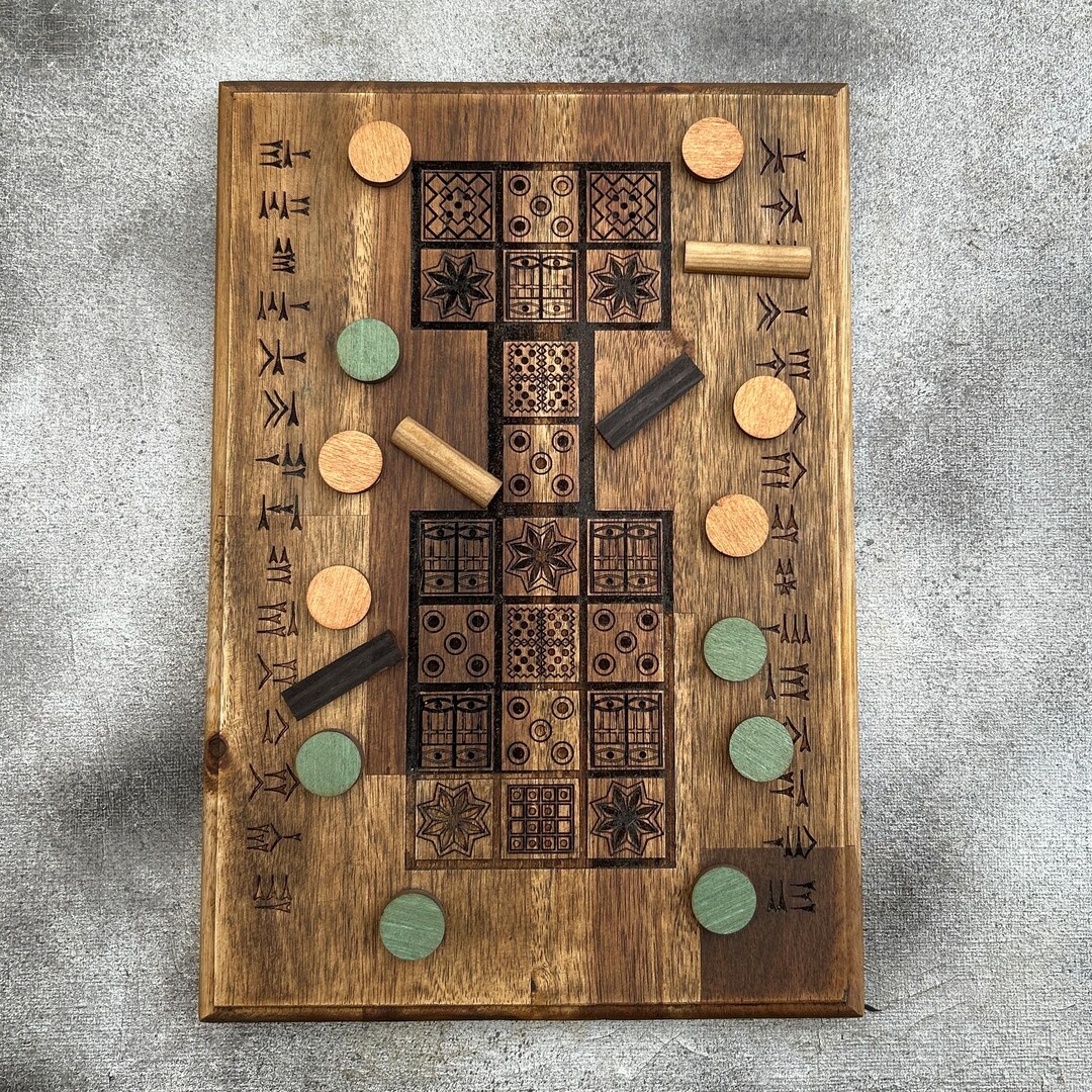 The Royal Game of Ur, Mesopotamian Game, Sumerian Historical Board Game ...