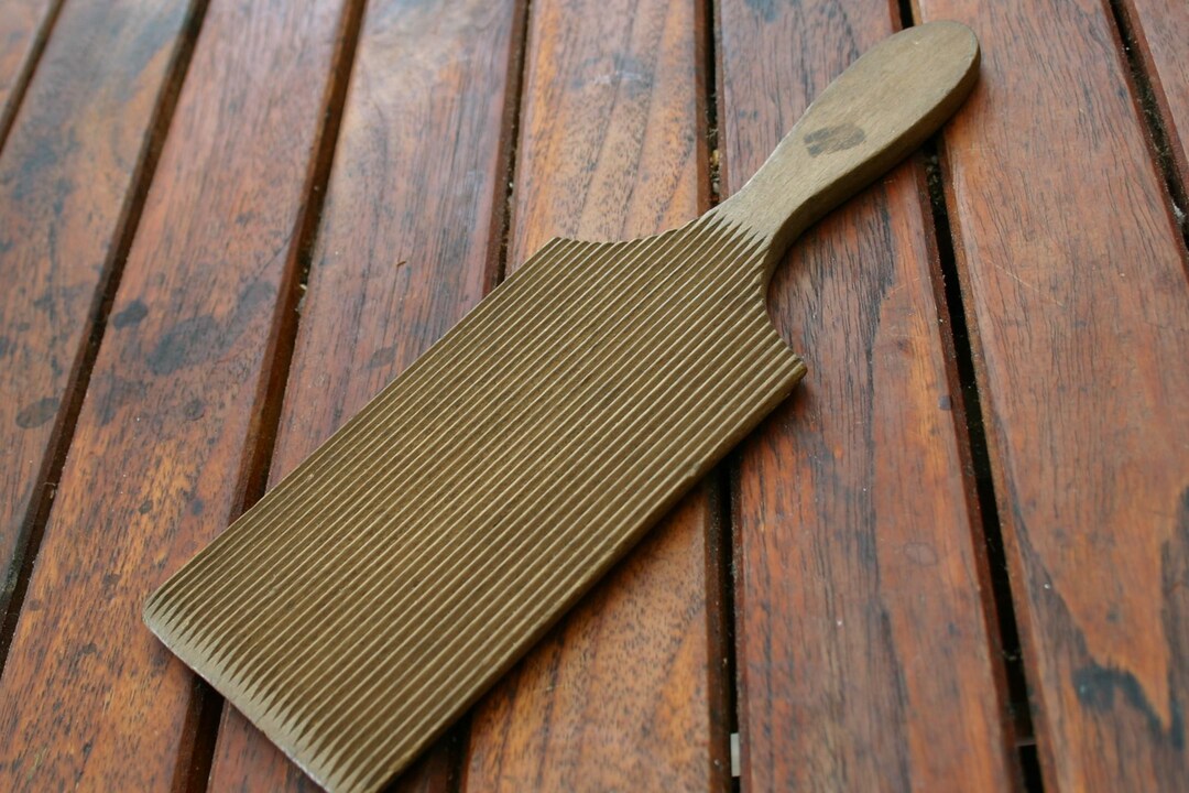 Antique Ribbed Butter Paddle Vintage Wooden Spatula, Butter Beater ...