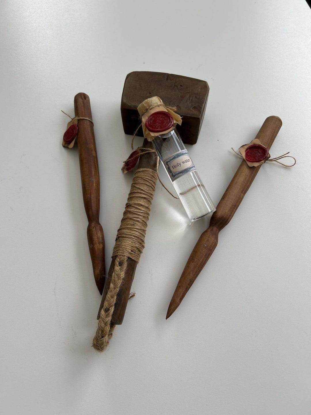 Vampire Killing Set Vampire Stakes and Wooden Hammer Vampire Stakes ...